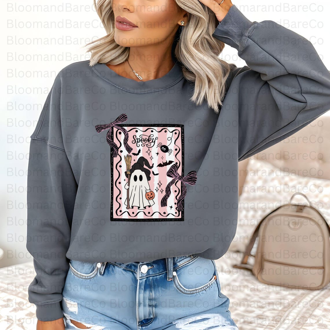 Preppy Cute Ghost Coquette Png| Coquette Halloween Design| Girly ...