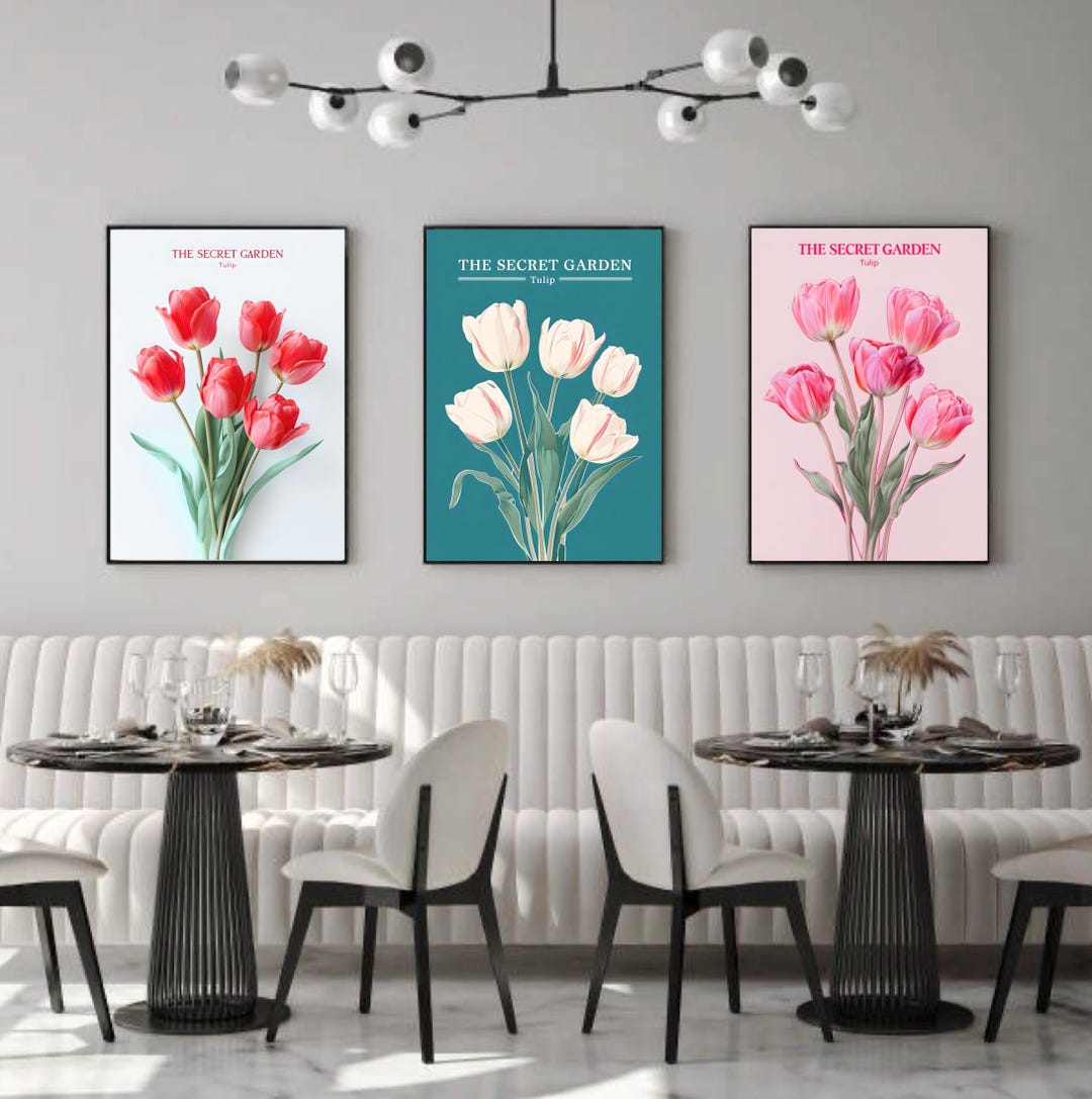 Tulip Poster, Colors, Printable, Wallart, Digital Product, Easter ...