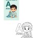 Little Alex ABC Coloring Pages Printable | A to Z Toddler Coloring ...