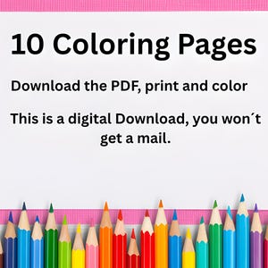 Pet Animals Coloring Pages for Kids – 10 Cute Designs – Instant ...