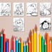Pet Animals Coloring Pages for Kids – 10 Cute Designs – Instant ...