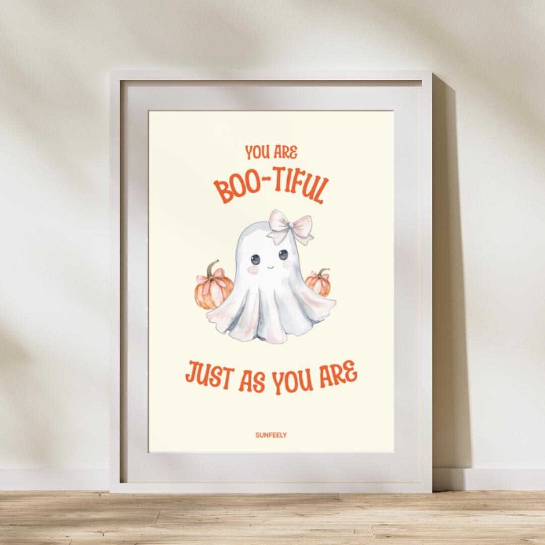Halloween Affirmation Print: You Are Boo-tiful - Positive Self-love ...