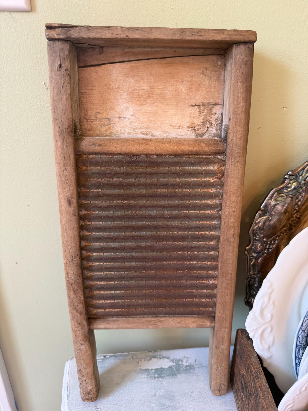 Antique/vintage/small Wooden Wash Board; Farmhouse, Country, Granny ...