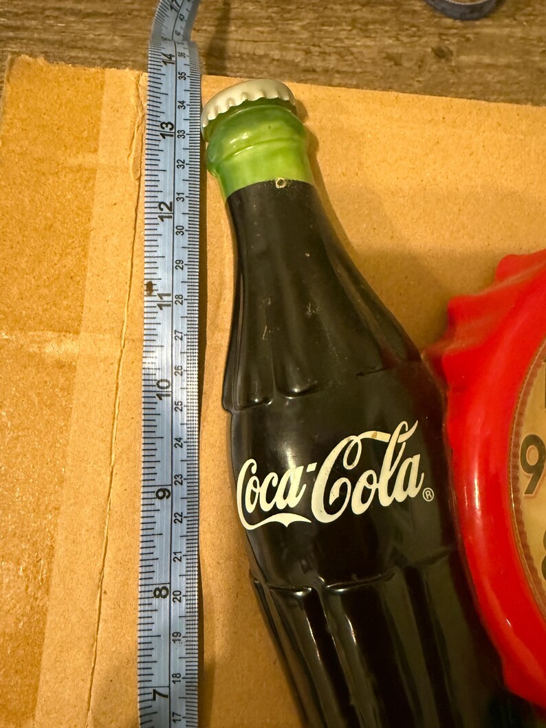 Vintage Coca-cola Wall Clock (3D Bottles & Ice) - Red Retro Coke ...