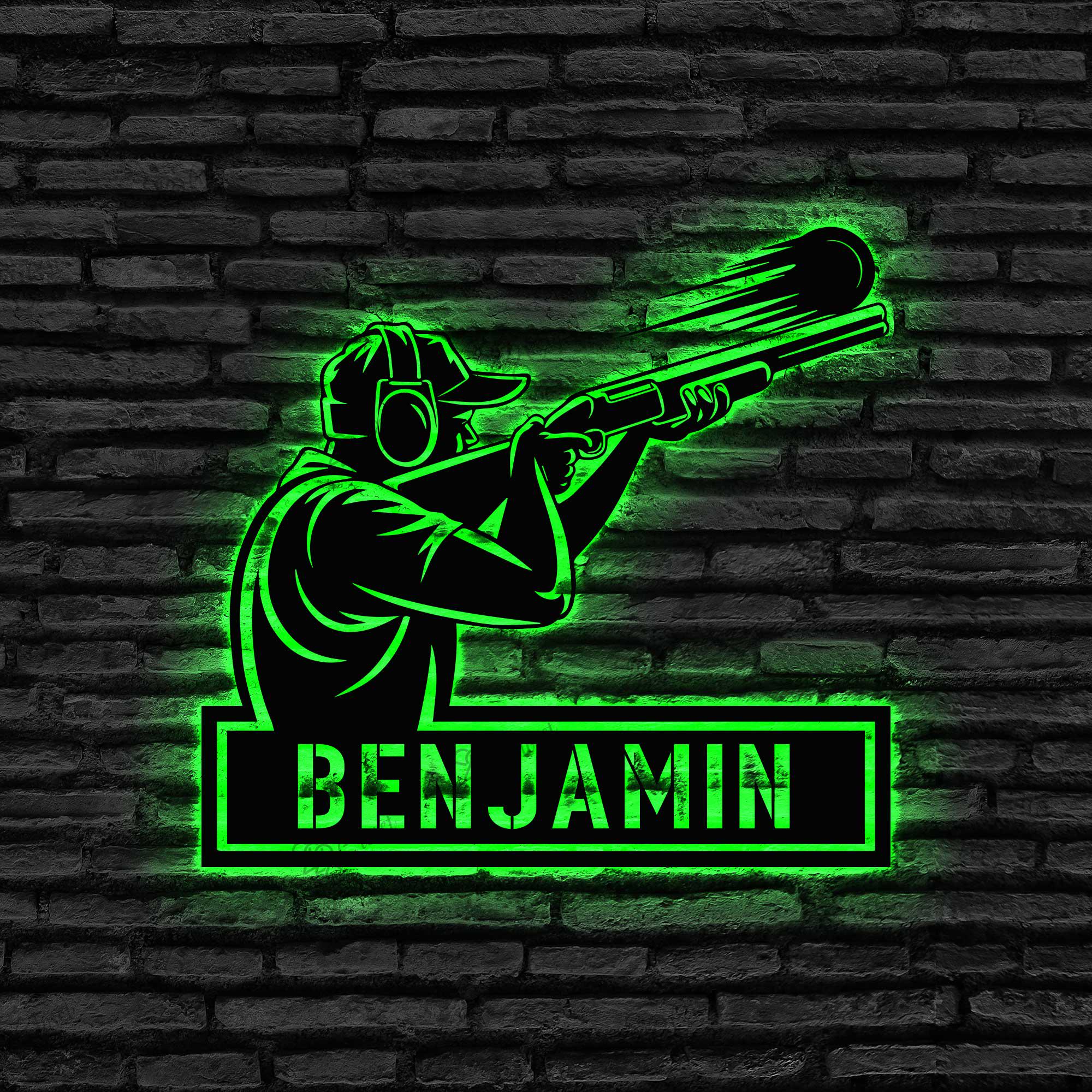 Custom Skeet Shooting Sign Led Light, Shooter Wall Art,shooting Neon ...