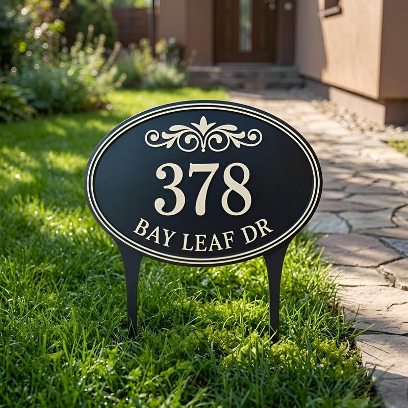 Yard Address Sign - Etsy
