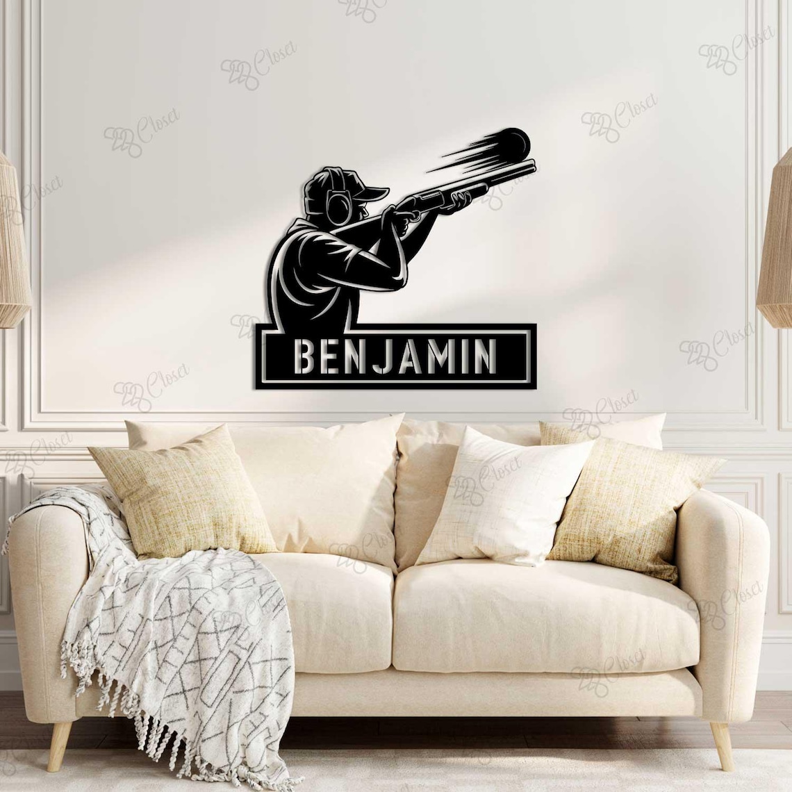 Custom Skeet Shooting Sign Led Light, Shooter Wall Art,shooting Neon ...