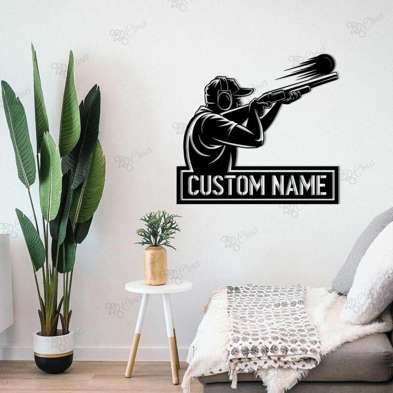 Custom Skeet Shooting Sign Led Light, Shooter Wall Art,shooting Neon ...