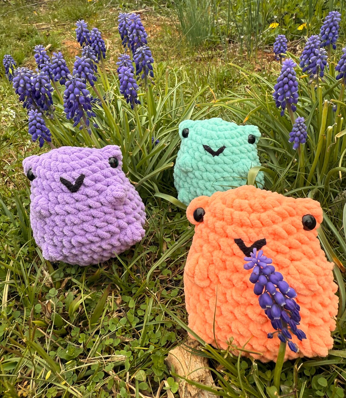 Cheeky Frog Plushie, Stuffed Animal, Amigurumi, Colorful Frog Plushie ...