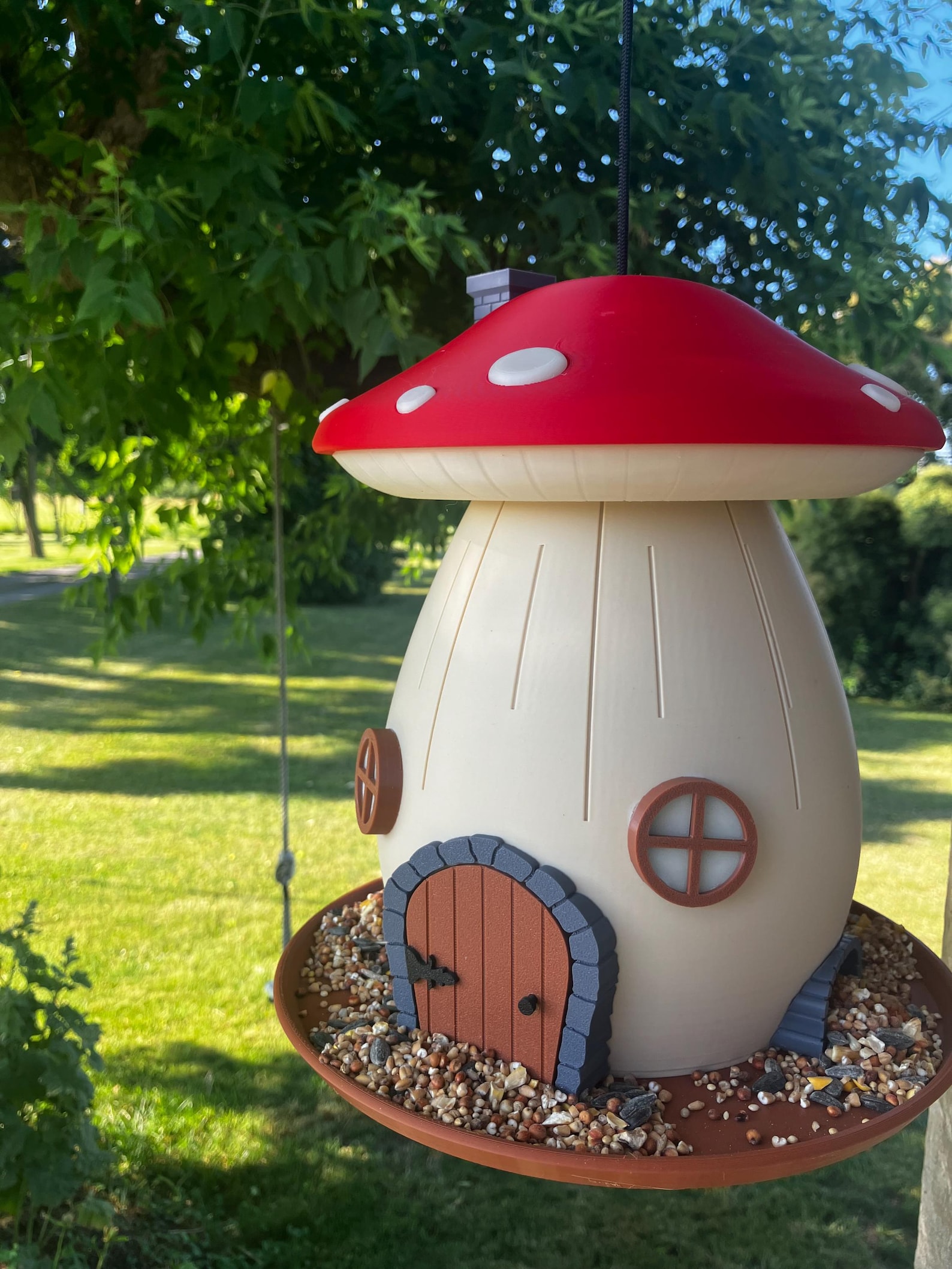 Mushroom Fairy House Bird Feeder - Etsy