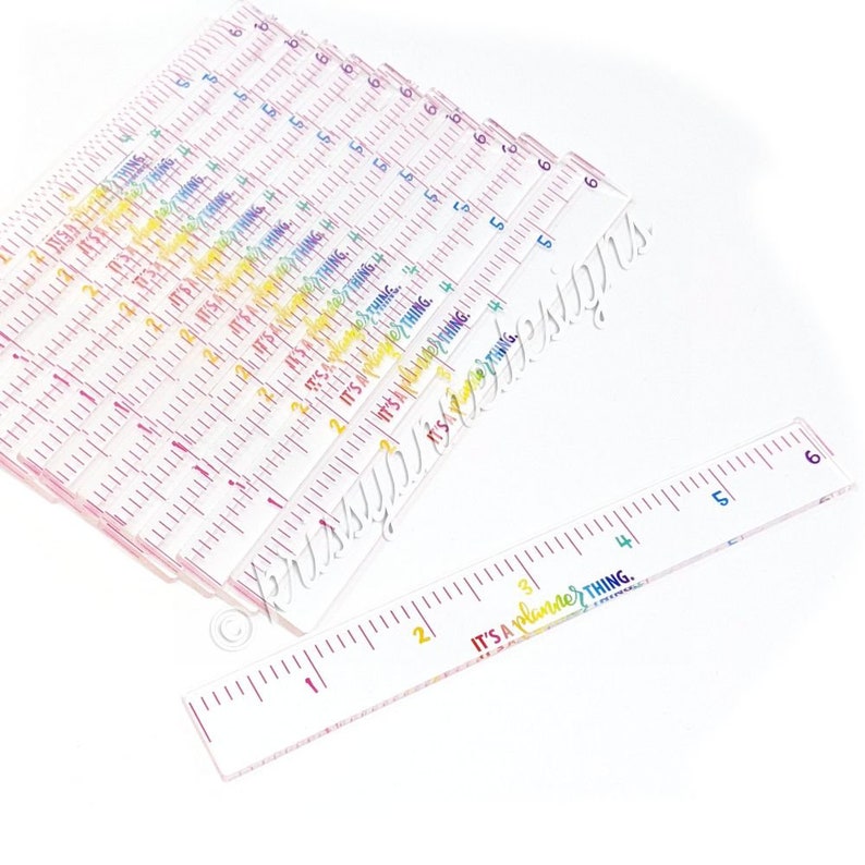 Rainbow Ombre Acrylic Ruler - Etsy