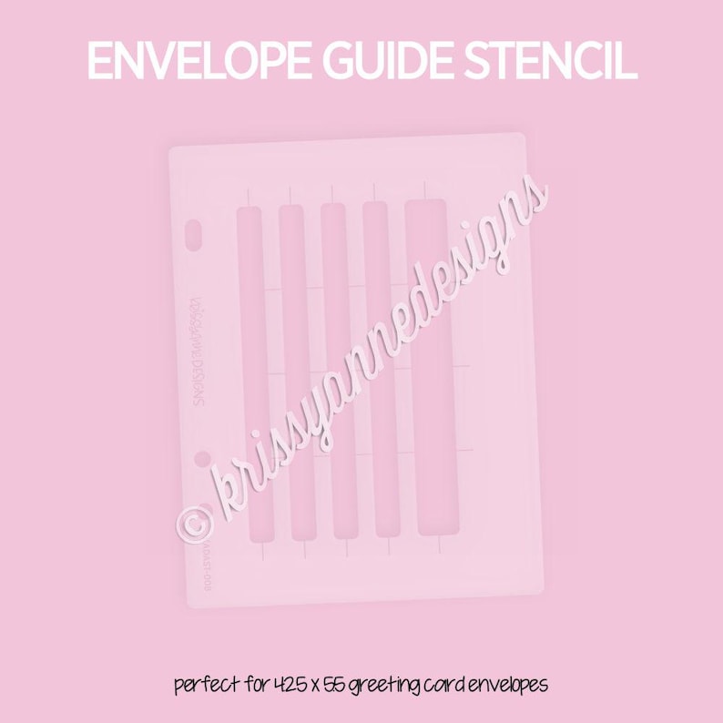 KAD Stencil - Envelope Guide - Handwriting Guide - Etsy