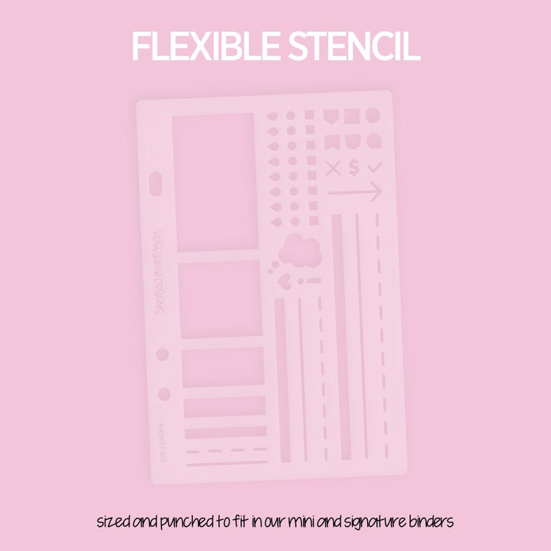 KAD Stencil - Laurel Denise Pop-up Planner (jo) - Stencil for Planners ...