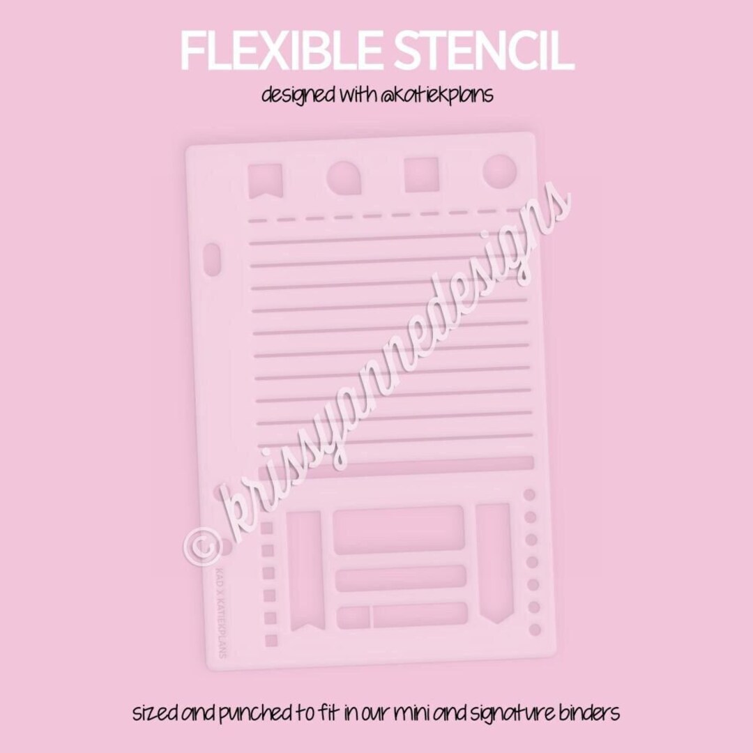 KAD X Katie K Plans Stencil - Daily Duo Sampler - Etsy
