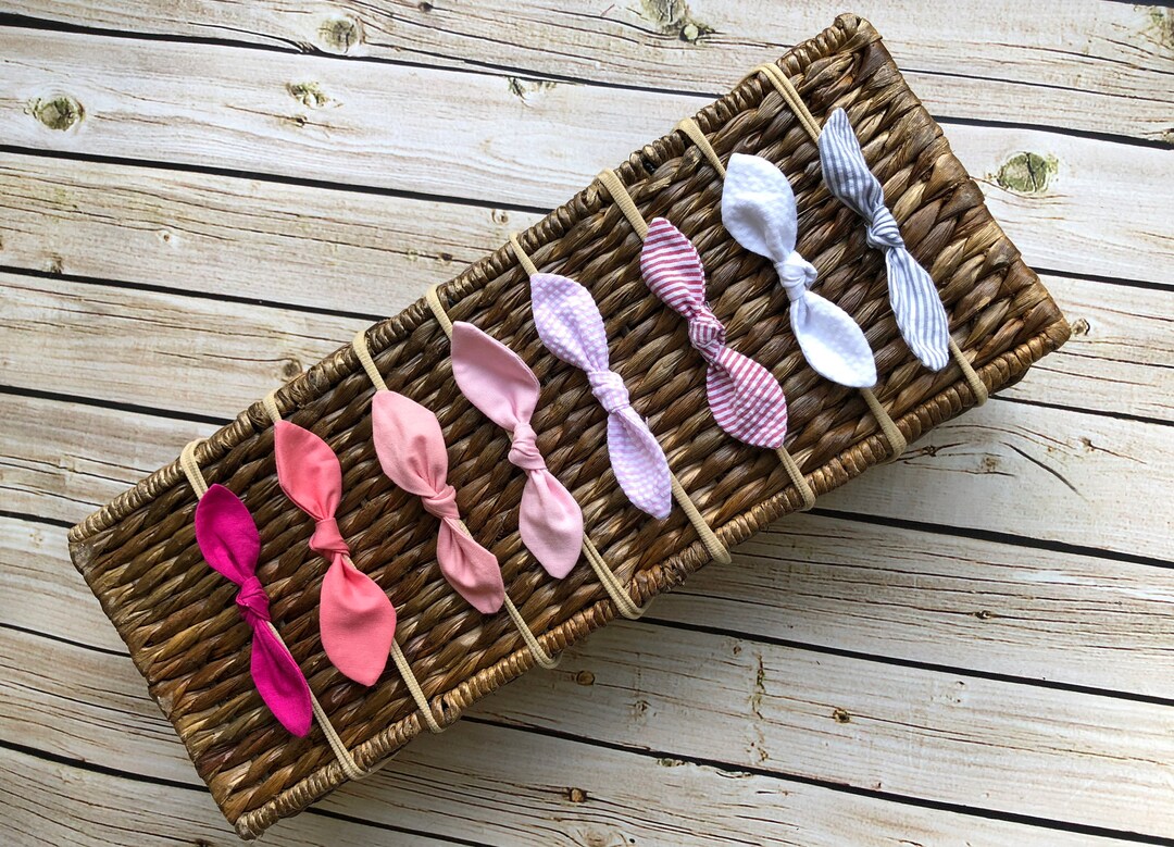 Rabbit Ear Hair Tie Headband Nylon One Size Fits All Baby Newborn Girl ...
