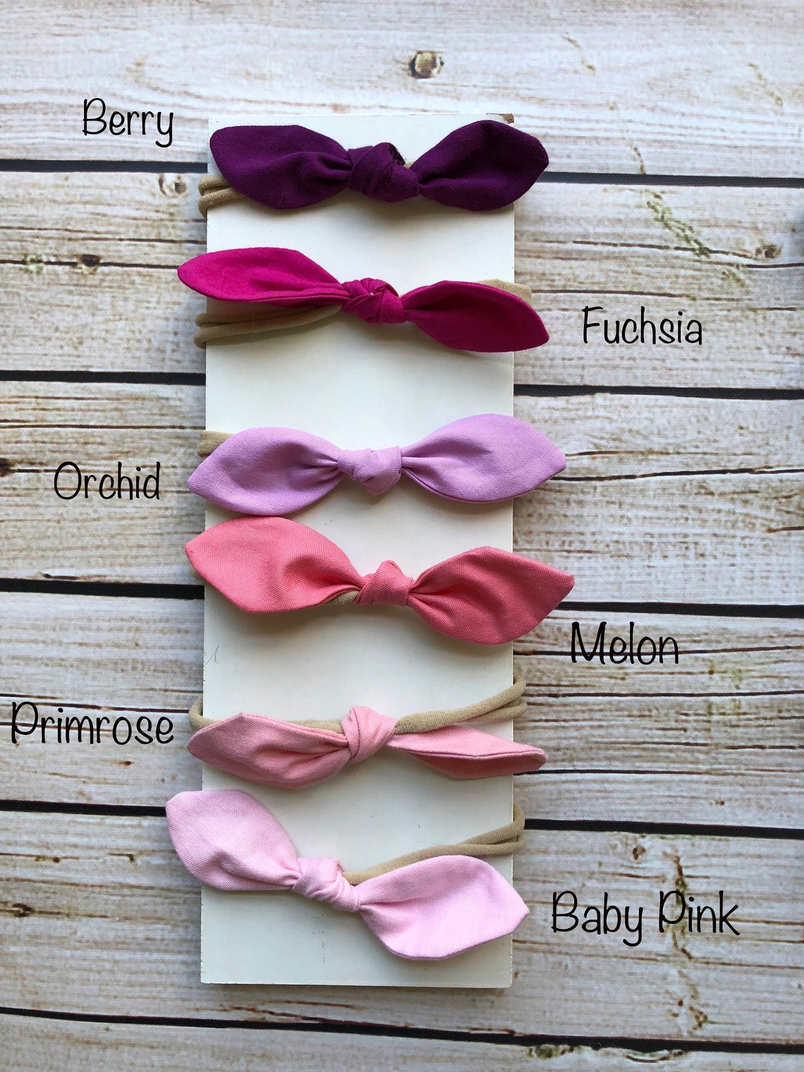 Rabbit Ear Hair Tie Headband Nylon One Size Fits All Baby Newborn Girl ...