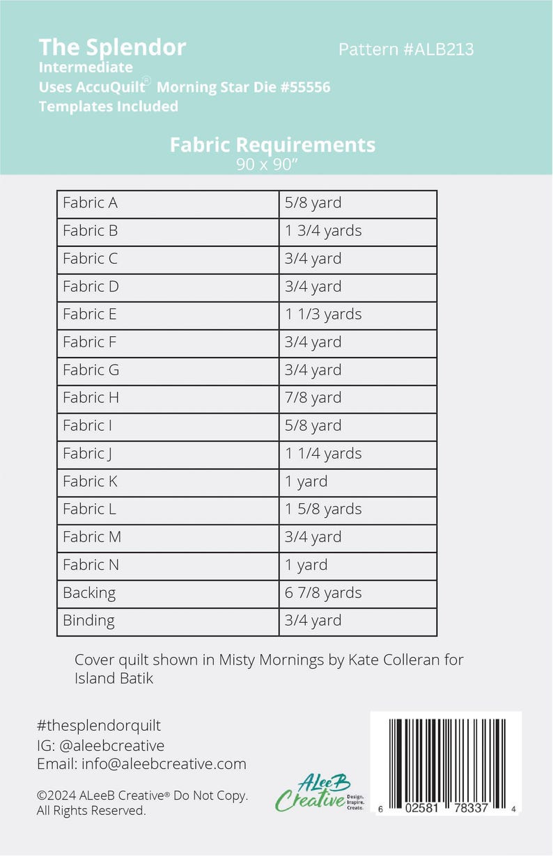 The Splendor Quilt Pattern - Etsy