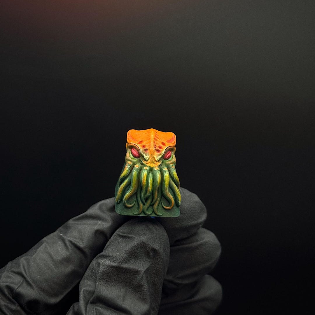 Pumpkin Cthulhu Keycap Halloween Mechanical Keyboard | Artisan Keycap ...