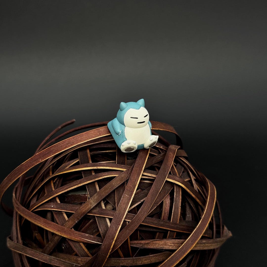 Chunky Blue Monster Keycap for Mechanical Keyboard, Sleepy Bear Artisan ...