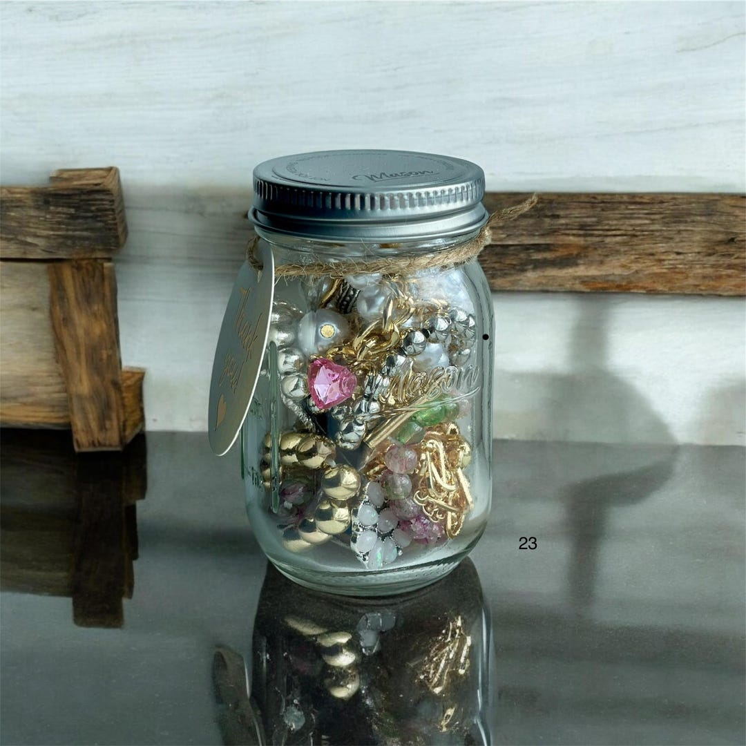 Jewellery , Mystery Jewellery Jars , Jar of Jewellery , Gift, - Etsy