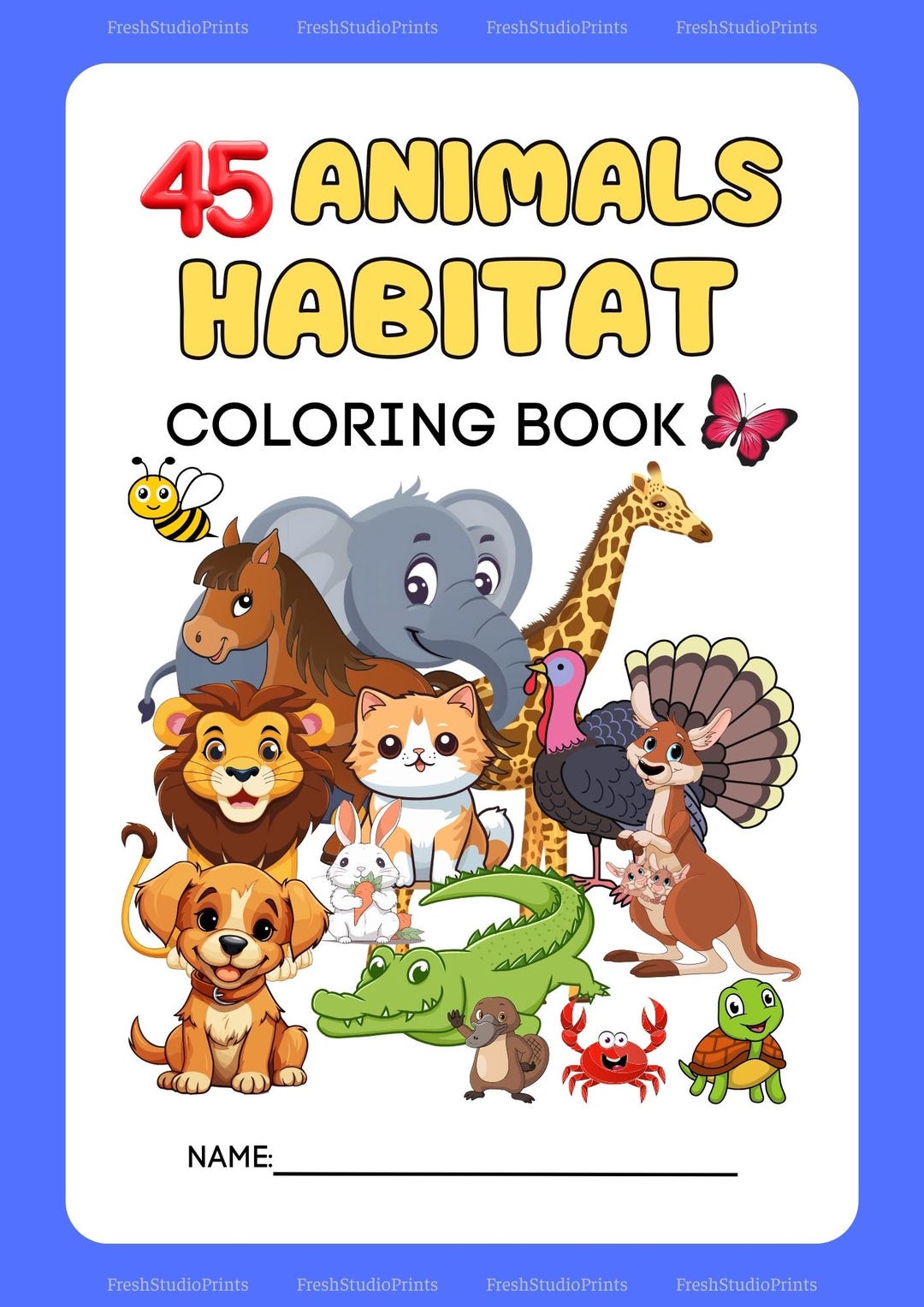 45 Animal Habitats to Color | Cozy Garden Scenes Coloring Book ...