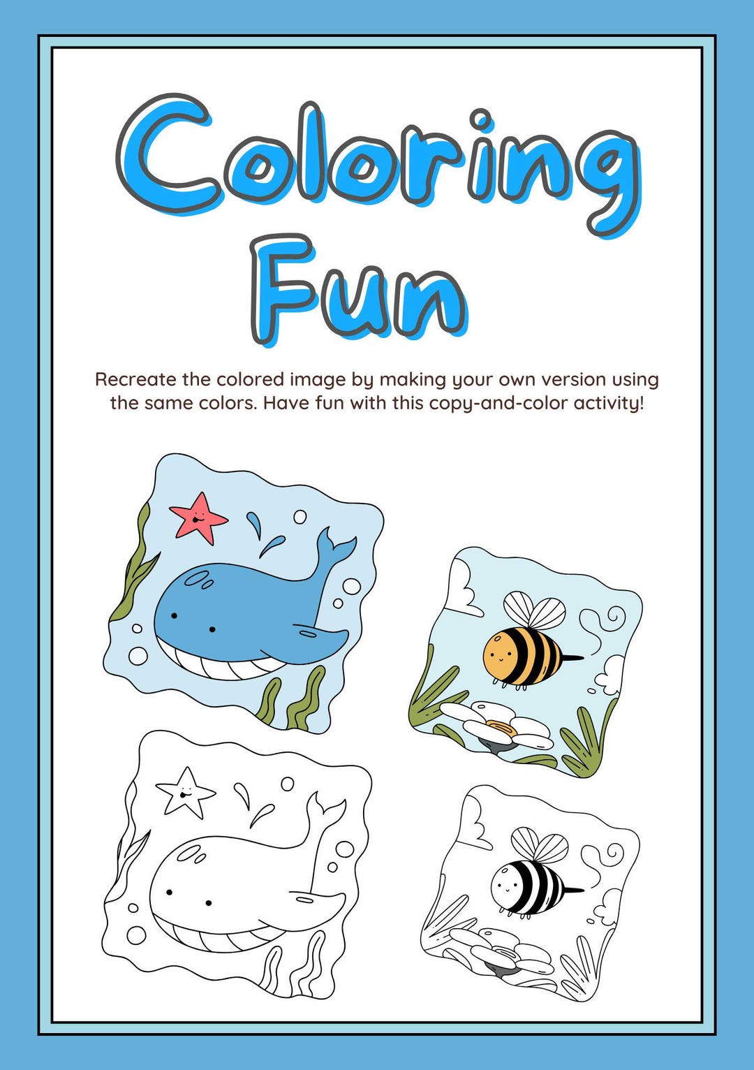 Coloring Fun Book | Fun Animal Coloring Book for Kids | Animal Coloring ...