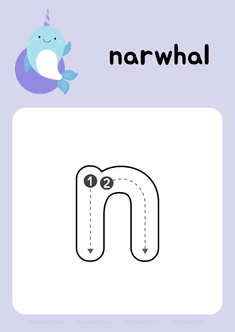 Animals Alphabet Tracing Activities Alphabet Tracing Cards, Letter ...