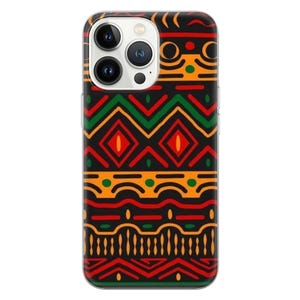 African Phone Case Tribal Cover for iPhone 16e, 15, 14, 13, 12, 11 ...