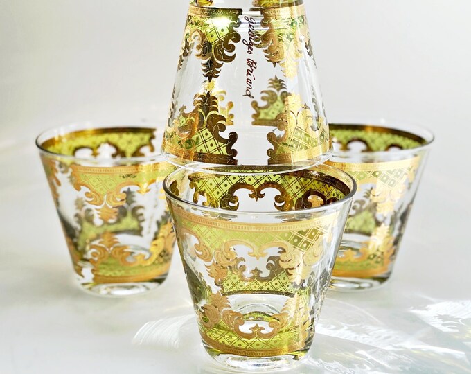 Vintage Glassware by Georges Briard. 4 Old Fashioned Cocktail Glasses ...