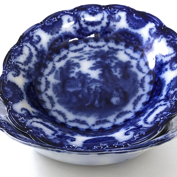 Antique Flow Blue Dishes - Etsy