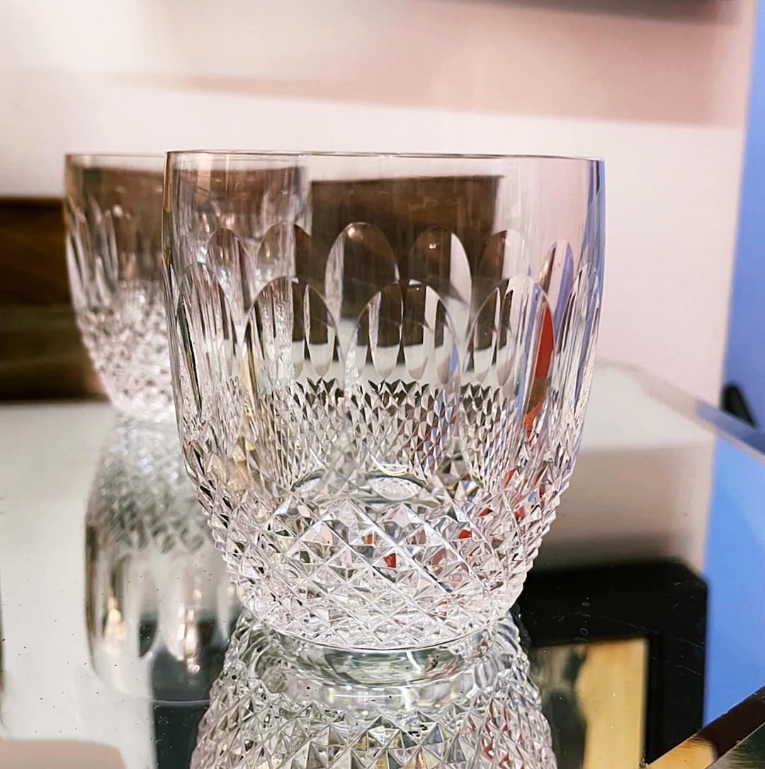 Set of 2 Waterford Colleen Crystal Old Fashioned Glasses Luxury Cut ...