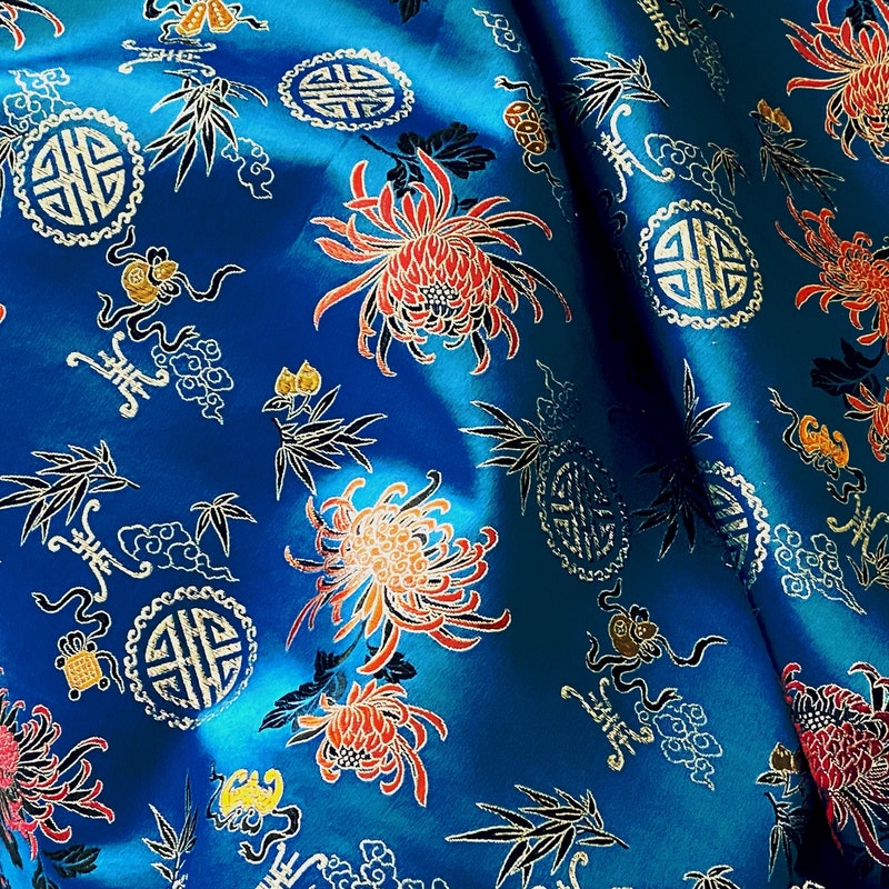 Chinese Silk Fabric - Etsy
