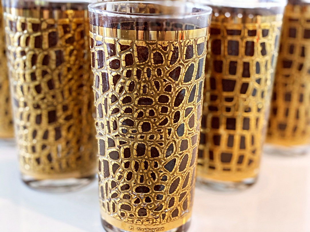 MCM Vintage Glassware, Set of 2 Highball Cocktail Glasses, Pasinski for ...