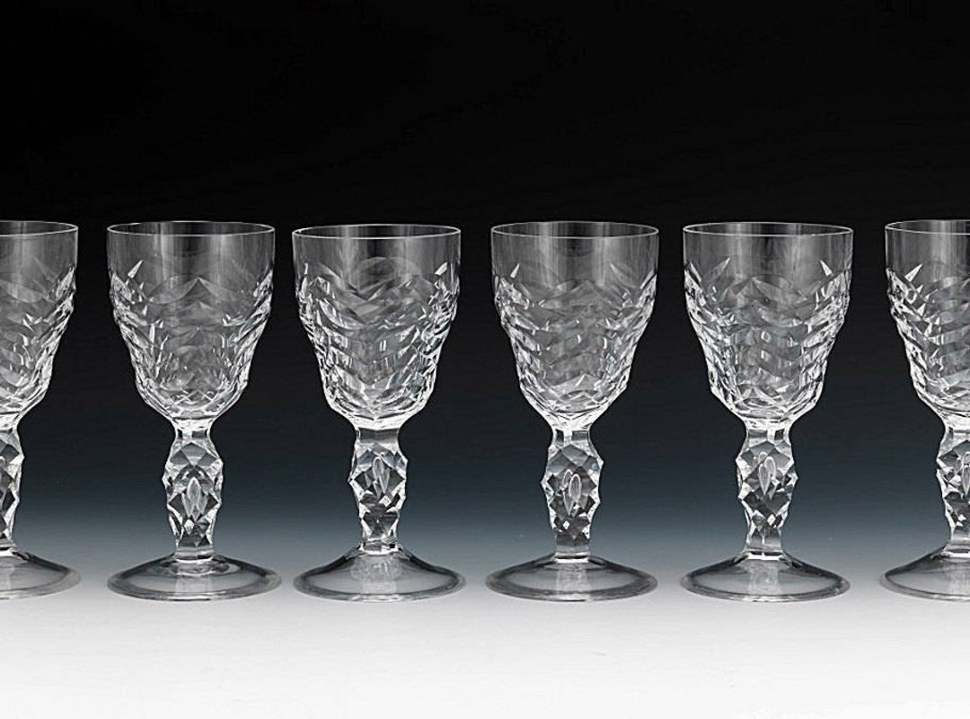 6 Vintage Crystal Stemware Set of 6 Cordial Glasses | Royal Leerdam ...