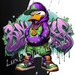 Hip-hop Cartoon Duck Clipart, Graffiti Hip Hop Duck Png, Streetwear Hip ...
