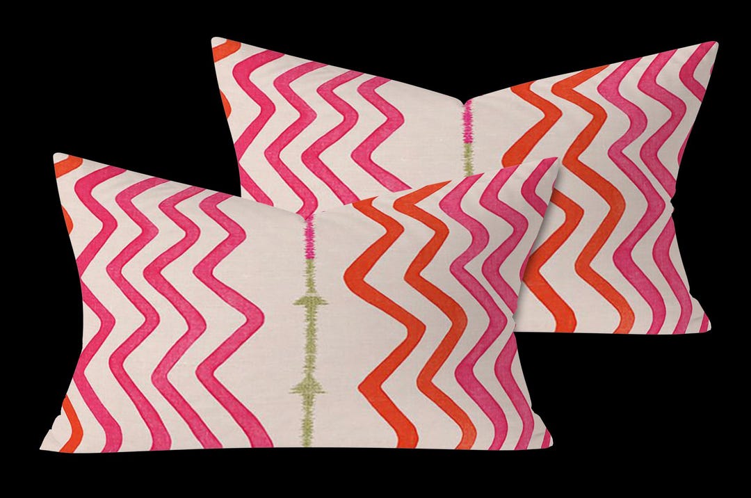 Christopher Farr Rick Rack in Hot Pink 16x24" Pillowcases - A Pair - Etsy