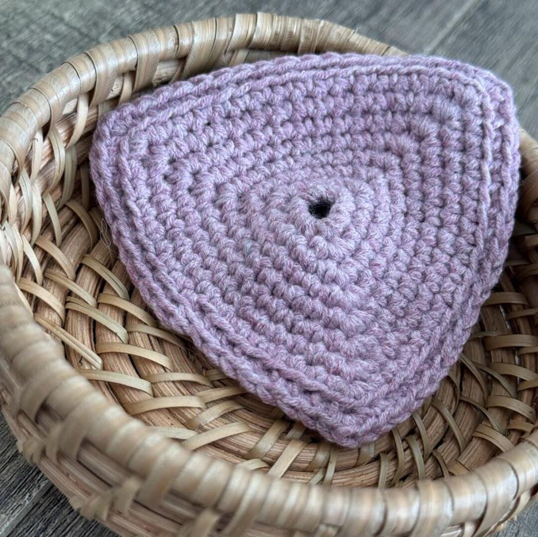 Silent Fidget Toy - Crochet Sensory Triangle - Pocket Sensory Toy With ...