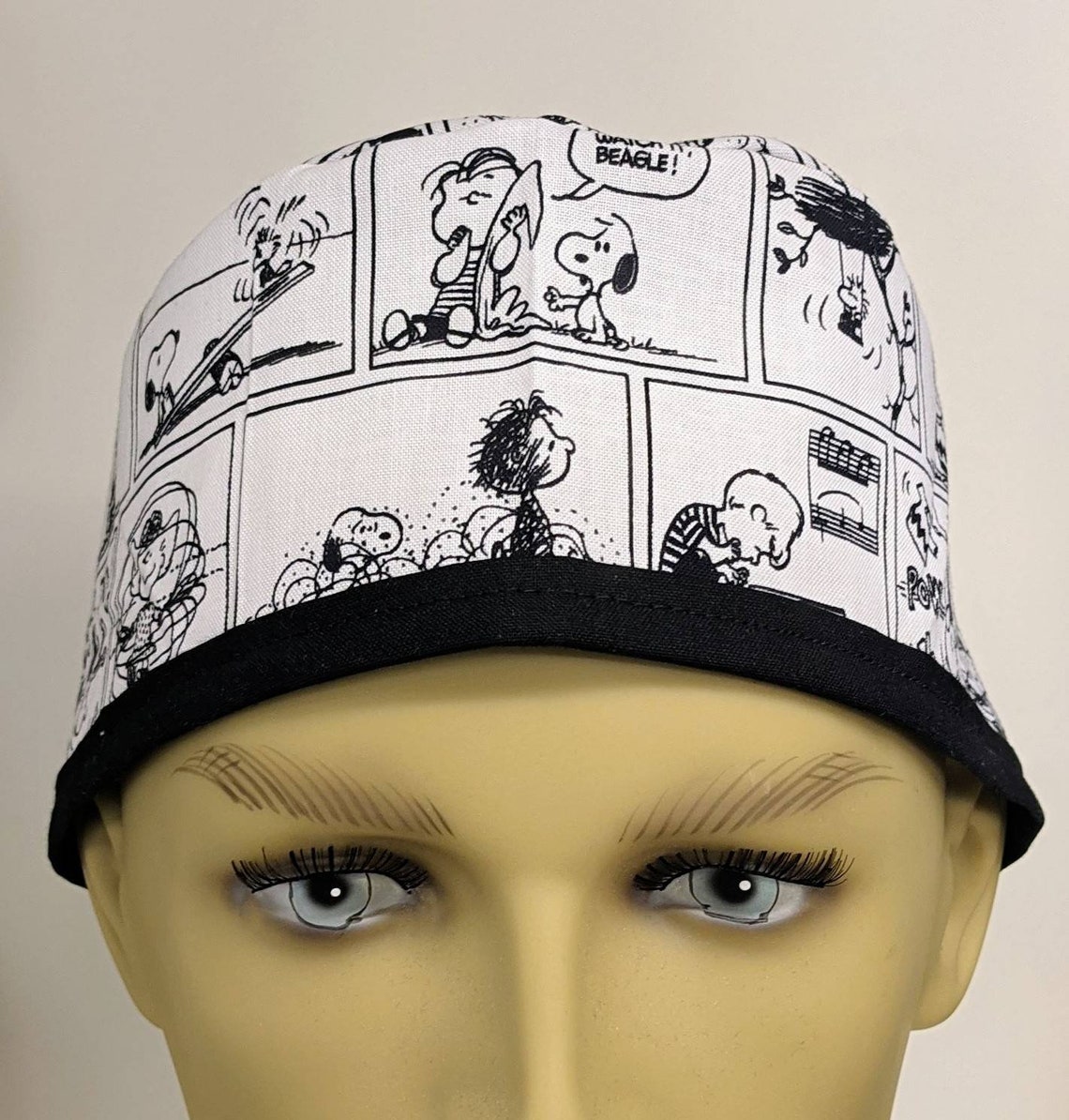 Peanuts Comic Strip Scrub Cap.. Ponytail Hybrid Surgeon Cap - Etsy