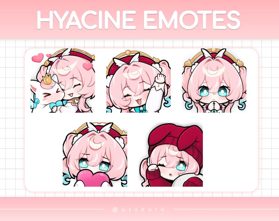 Hyacine Emotes | Honkai Star Rail | Discord Emotes | Twitch Emotes ...