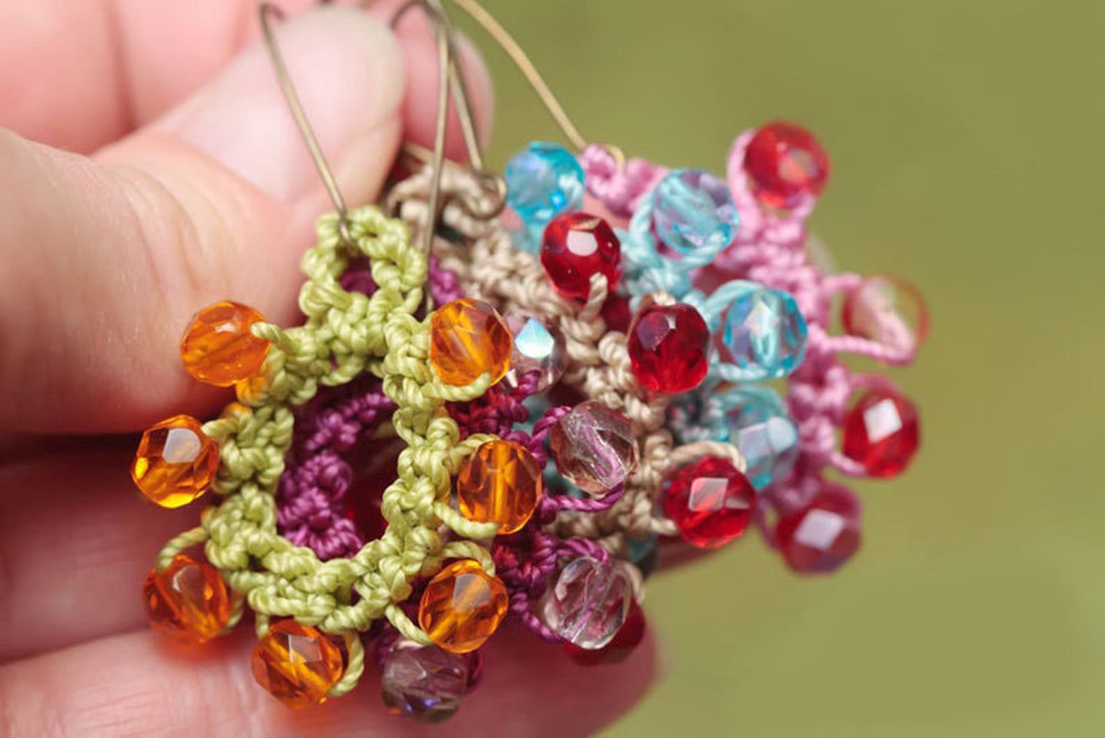 Jewelry Tutorial, Easy Crochet Pattern, Crochet Earrings Pattern ...