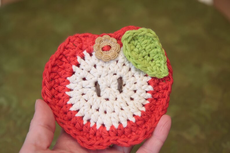 Crochet Apple Pattern, Crochet Coin Pouch, Crochet Change Purse Pattern ...