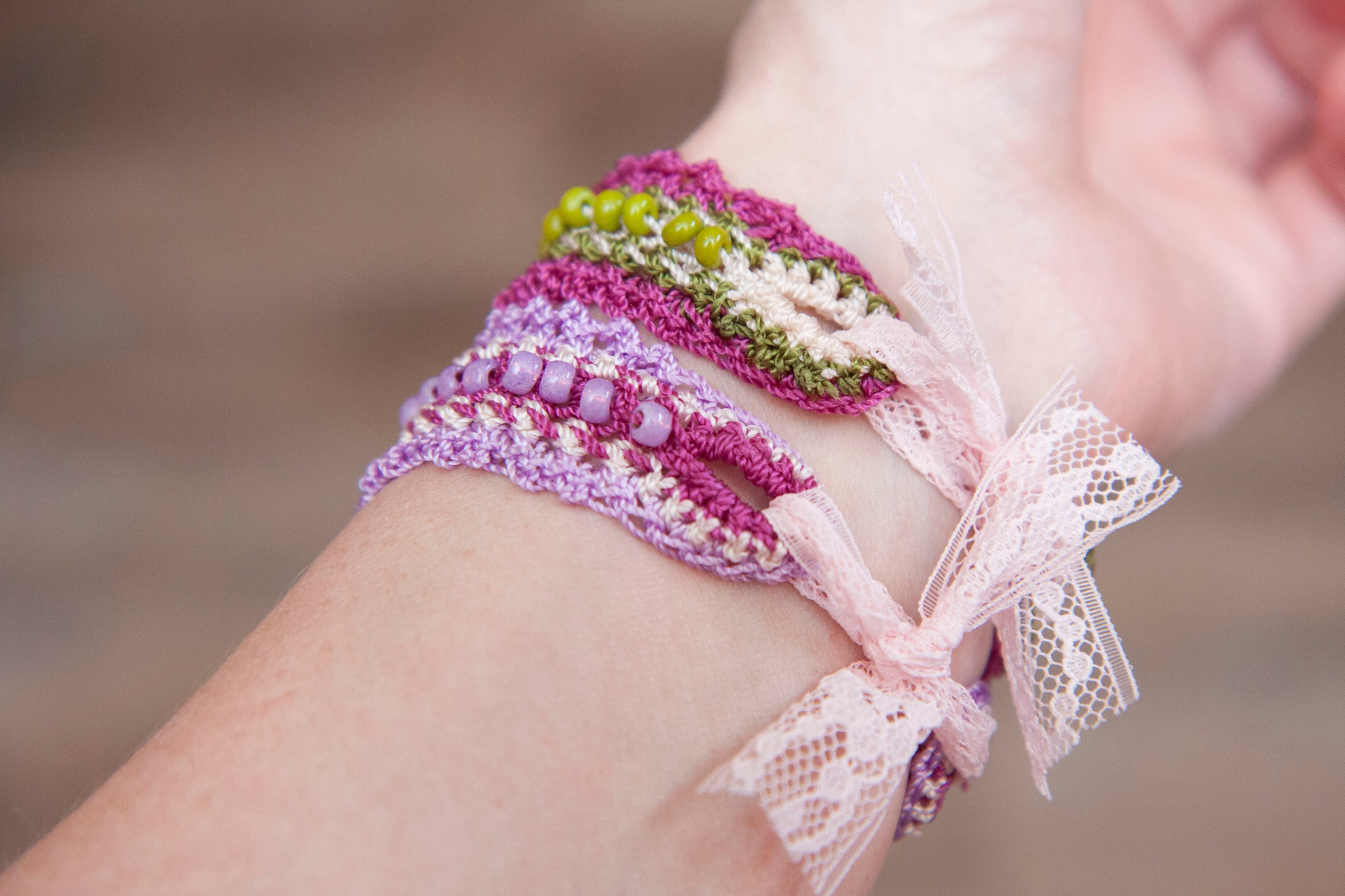 Jewelry Pattern, Beaded Crochet Bracelet Tutorial, Crochet Jewelry ...