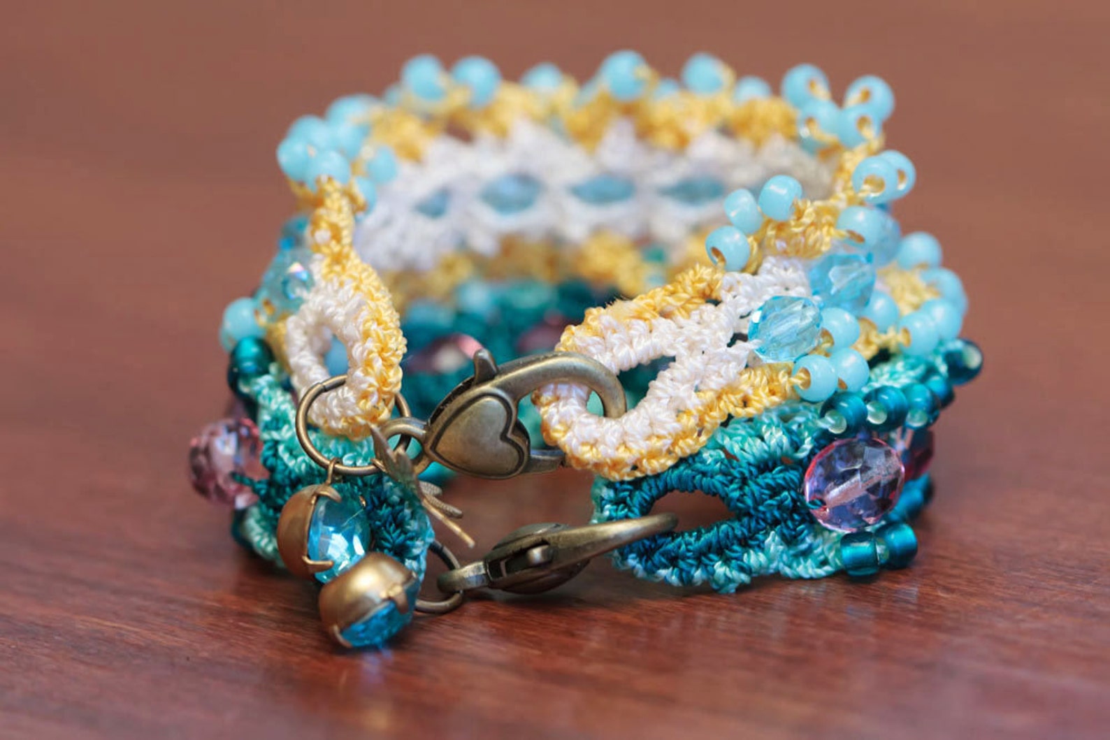 Crochet Jewelry Tutorial, Bead Jewelry Design , DIY Jewelry, Crochet ...