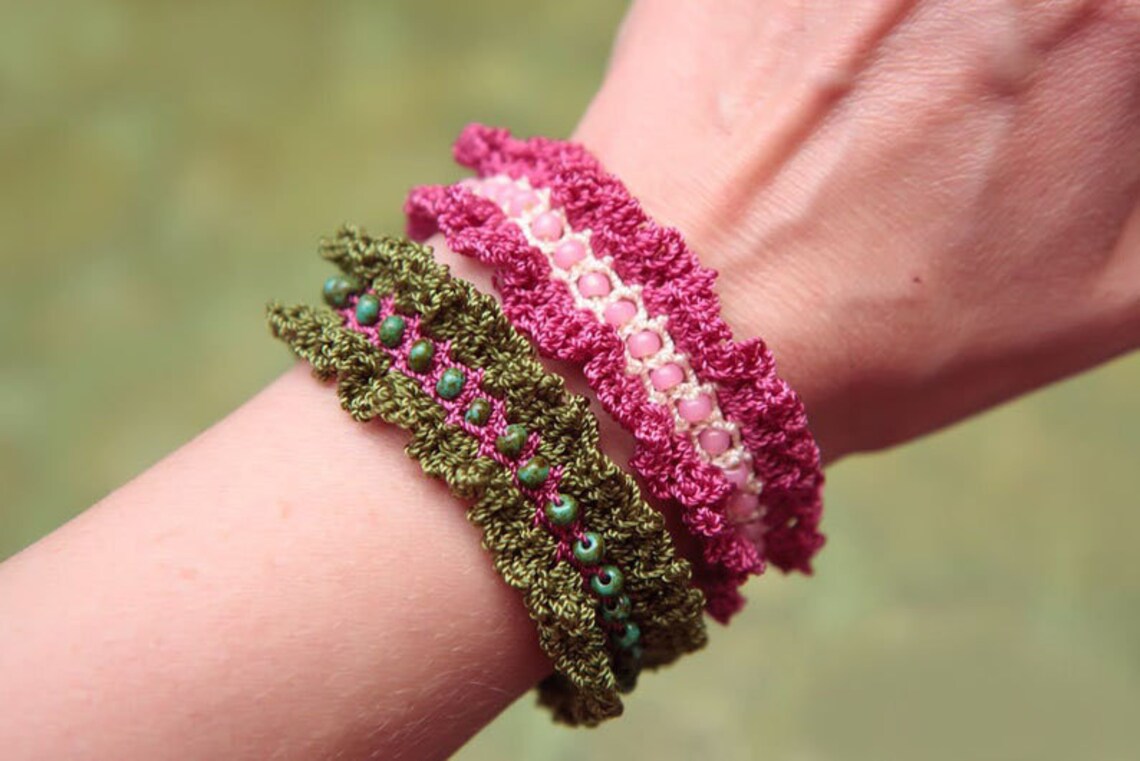 Bead Jewelry Tutorial Seed Bead Bracelet Pattern DIY Crochet - Etsy