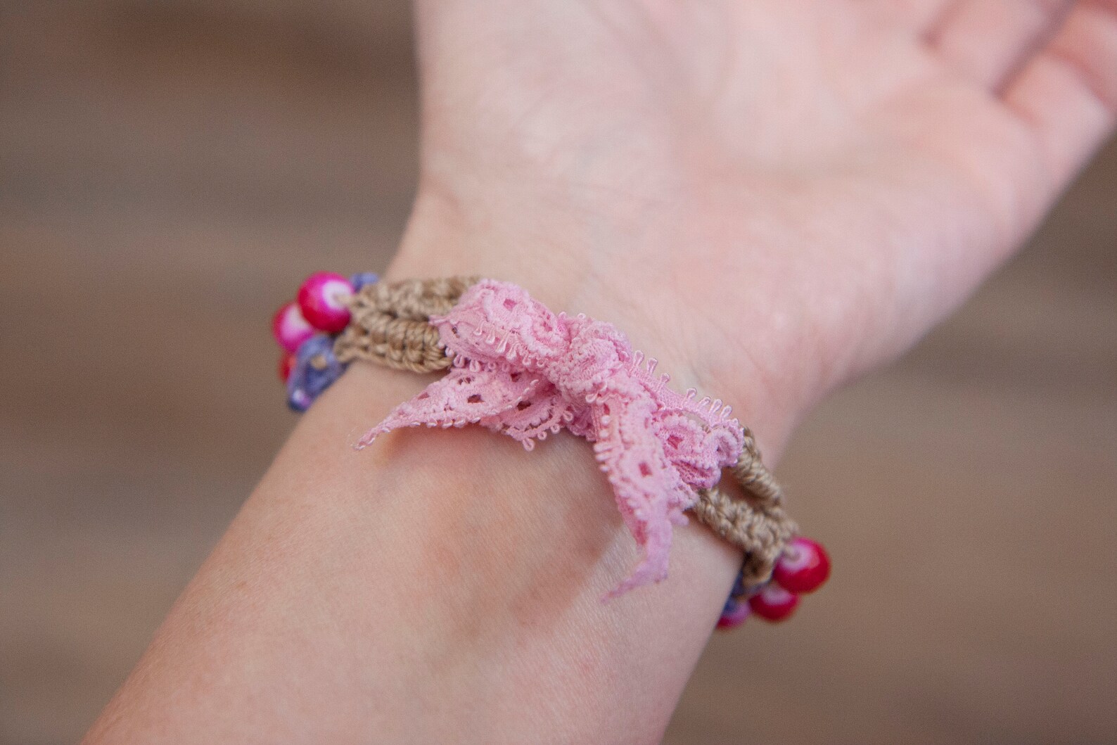 Crochet Jewelry Tutorial, Step by Step Instruction, Beaded Bracelet ...