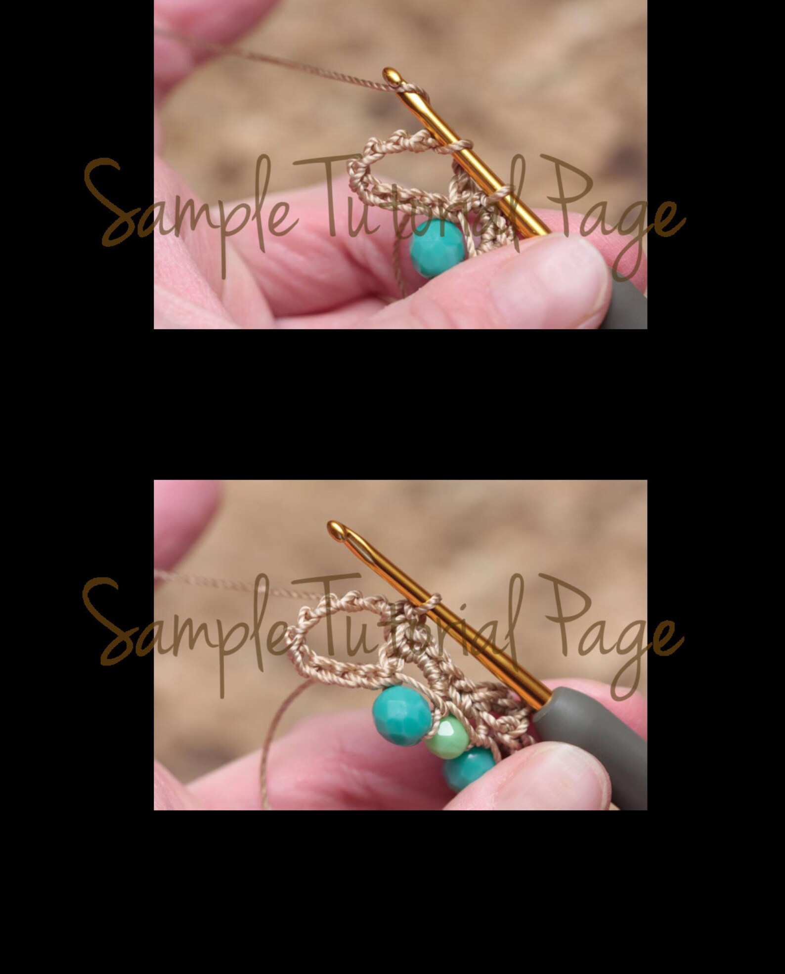 Jewelry Tutorial Crochet With Beads Pattern Crochet - Etsy