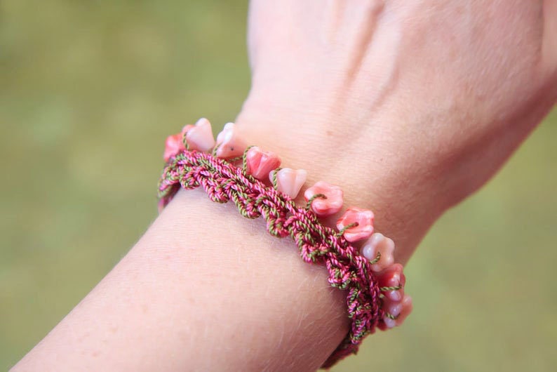 Crochet Jewelry Tutorial Beaded Jewelry Making Crochet - Etsy