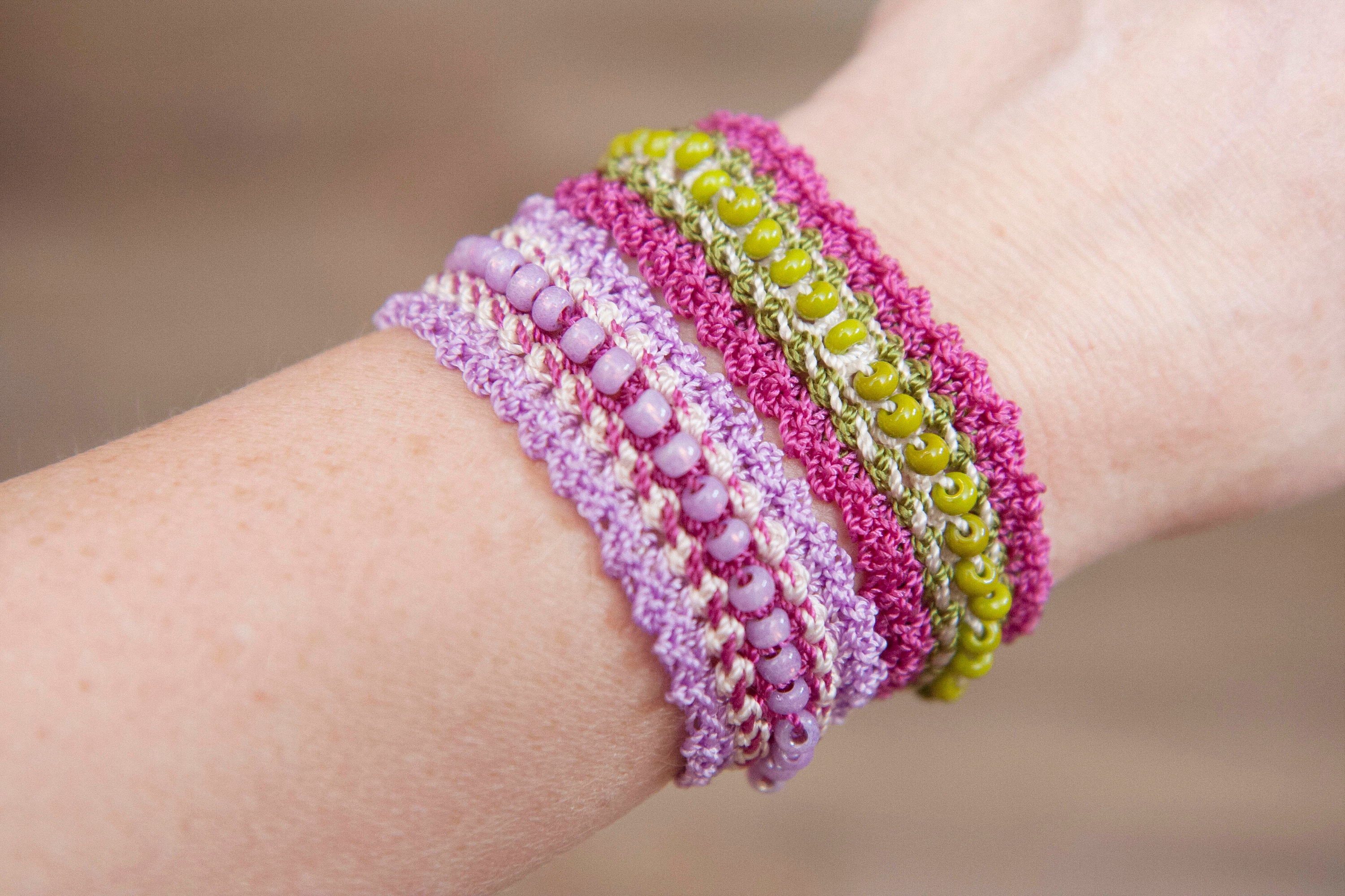 Jewelry Pattern, Beaded Crochet Bracelet Tutorial, Crochet Jewelry ...