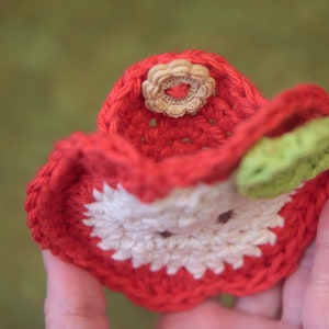 Crochet Apple Pattern, Crochet Coin Pouch, Crochet Change Purse Pattern ...