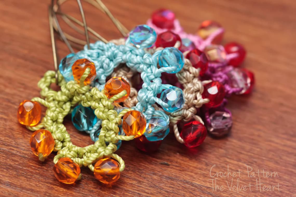Jewelry Tutorial, Easy Crochet Pattern, Crochet Earrings Pattern ...